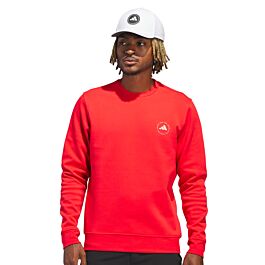adidas Golf Mens Core Crew Neck Sustainable Performance Logo Sweater