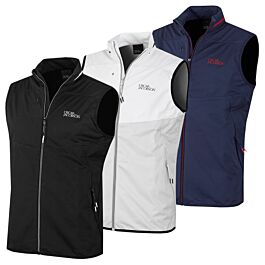 Oscar Jacobson Mens Rolfe Tour Wind Resistant Full Zip Golf Gilet