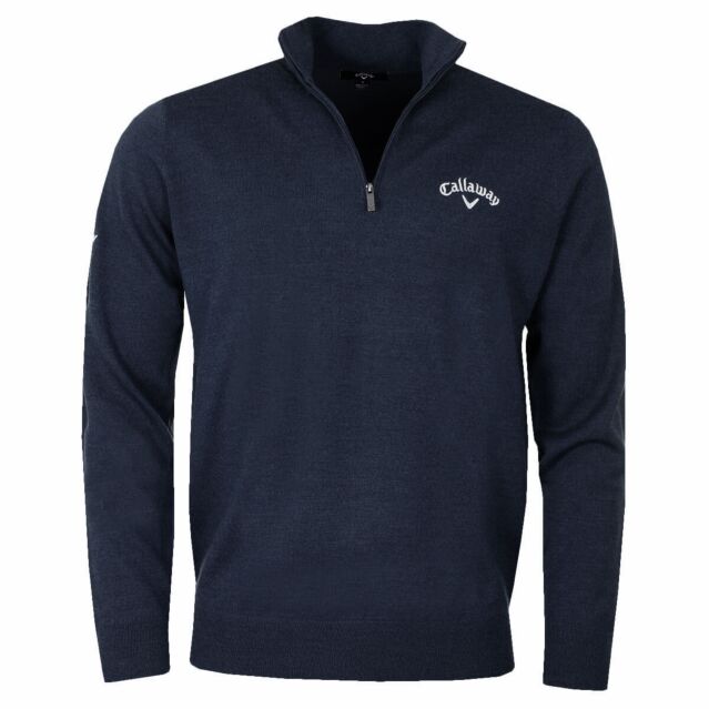 Callaway Golf Mens 1/4 Blended Merino Odyssey Thermal Sweater