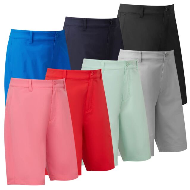 Footjoy Mens FJ Par Stretch Lightweight Modern Taper Fit Golf Shorts